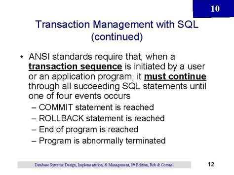 10 Chapter 10 A Transaction Management Database Systems