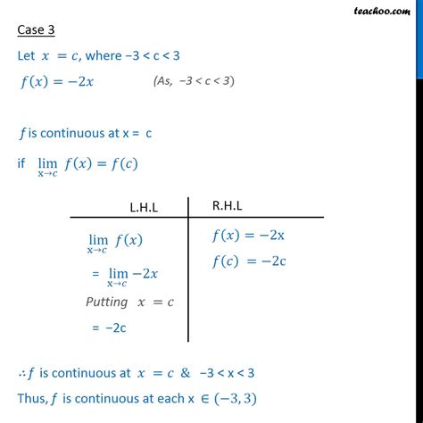 Ex 5 1 7 Find All Points Of Discontinuity Of F X { X 3