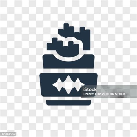 투명 한 배경 감자 튀김 투명도 로고 디자인에 고립 된 감자 튀김 벡터 아이콘 0명에 대한 스톡 벡터 아트 및 기타 이미지