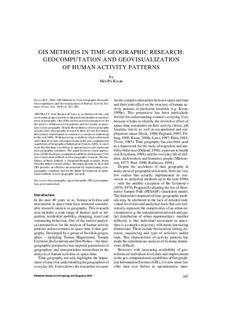 gis methods in time geographic research geocomputation and