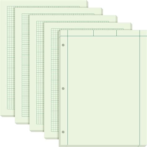 Suituts 6 Pads Engineering Paper Notebook Engineering Computation Pad 8 5x11 Inch