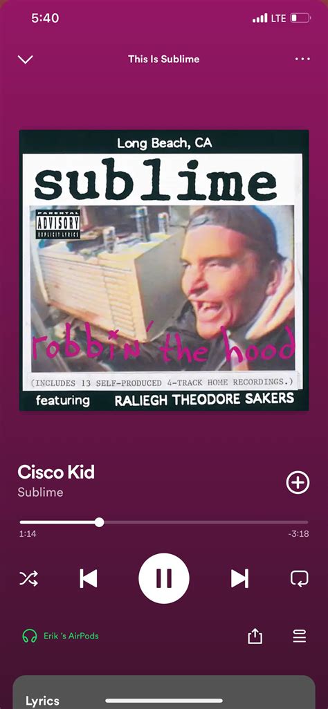 Cisco Kid Sublime R Beatsabersongs