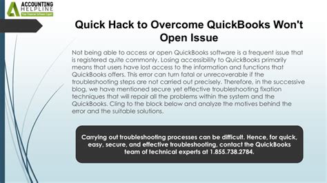 QuickBooks Won T Open Quick Fix Guide