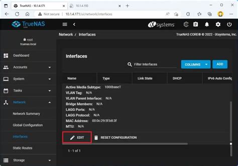 how to assign static ip address on truenas server decode