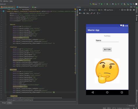 Android Studio 313 Design View Is Always Empty Stack Overflow