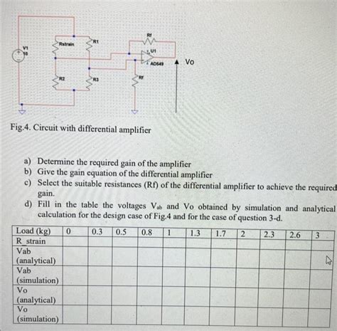 Solved Differential Amplifer We Would Like To Amplify The Chegg Com