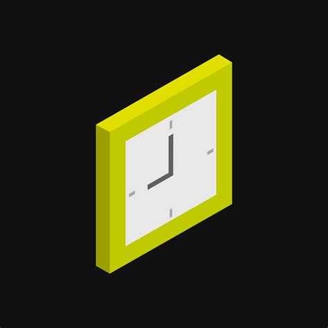 Isometric Clock On White Background Vector Art At Vecteezy
