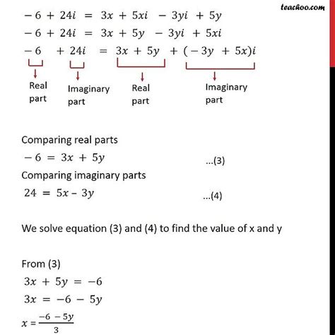 Misc 8 Find X And Y If X Iy 3 5i Is Conjugate Conjugate