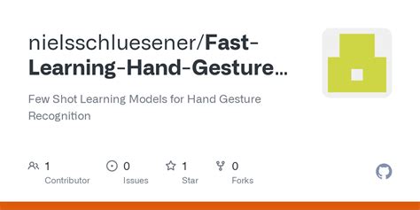 Github Nielsschluesener Fast Learning Hand Gesture Recognition Few