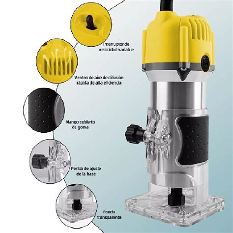 Router Madera Recortadora Rebajadora 15 Brocas Eo Safe Imports Esi 5457