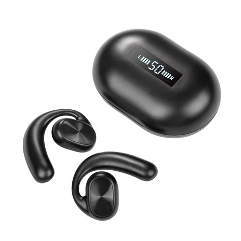 Open Ear Bluetooth Earbuds Not In Ear Air Conduction Bluetooth Headphones Bone Earbuds Black
