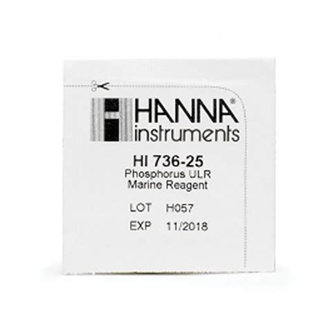 Hanna® HI736-25 réactif phosphate marine ULR tests environ (25 tests) 0 ...