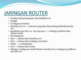 JARINGAN ROUTER Pptx