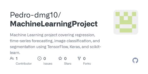 github pedro dmg10 machinelearningproject machine learning project