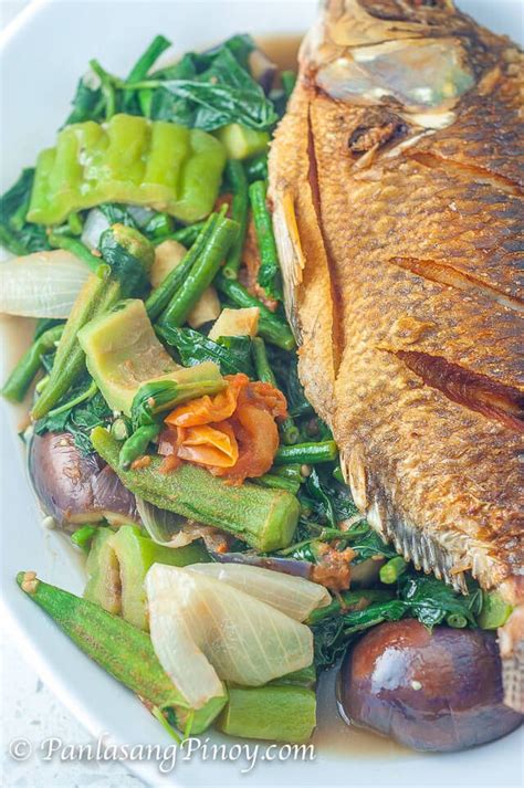 Inabraw Recipe (Boiled Vegetables with Fried Fish in Anchovy Sauce) | Recipe | Fish recipes ...