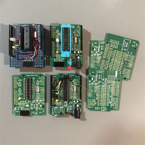 Atmega Uni Universal Atmega Pcb In Arduino Uno Shield Size
