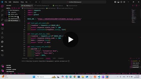Api Testing Project Book Management System With Python And Pytest Rana Adel Posted On The