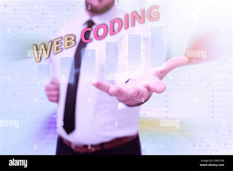 Conceptual Caption Web Coding Word For A System Of Symbols And Rules Used To Represent