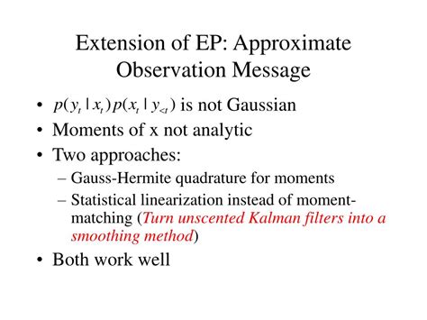 Ppt Extending Expectation Propagation For Graphical Models Powerpoint