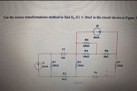Solved Use The Source Transformations Method To Find V If I