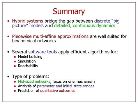Hybrid Systems Methods For Biochemical Networks Adam Halasz