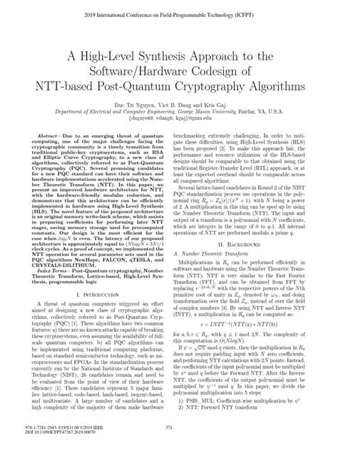 A High Level Synthesis Approach To The Software Hardware Codesign Of
