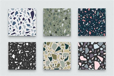 Stock Graphics 12 Seamless Terrazzo Patterns Artofit