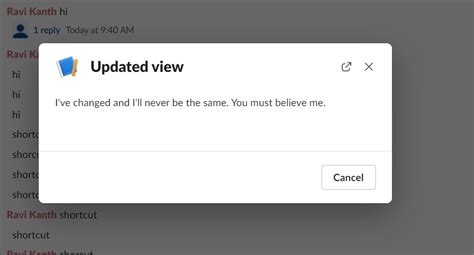 updated pop up modal view seen for a second and closed immediately
