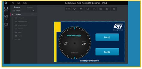 工程师笔记stm32gui使用 Touchgfx 二进制字体binary Font功能实现字体动态更新 知乎