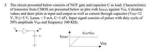 Solved 5 The Circuit Presented Below Consists Of Not Gate