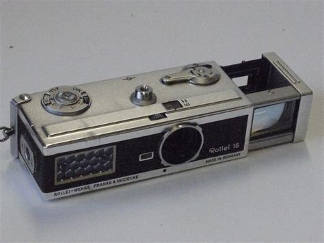 Rollei 16 Subminiature (16mm) camera, selenium metered, with Carl Zeiss ...