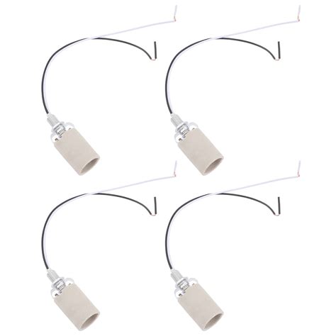 4 Pcs Lamp Head Bulb Socket Easy To Install Light Bulb Base Lamp Socket