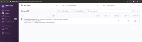 Сообщение об исключениях в скриптах Python с помощью Sentry