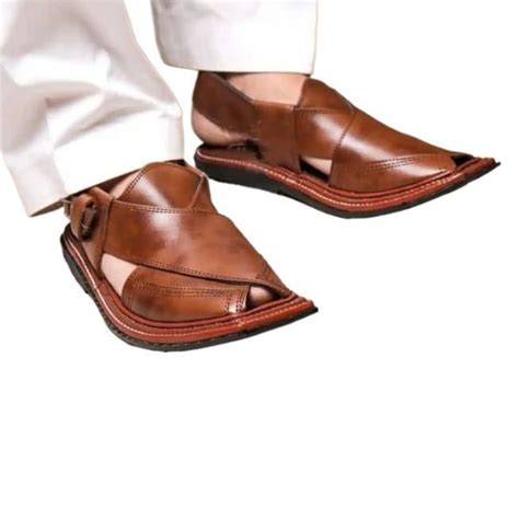 Peshawari Chappal Triple Gair Pure Leather Double Shade Pc 002 Model 7610 Darazpk