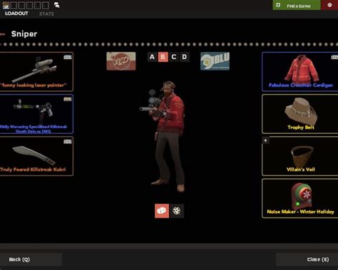 Rate My Sniper Loadouts R Tf2fashionadvice
