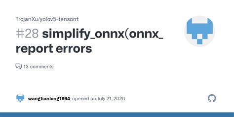 Simplify Onnx Onnx Path Report Errors Issue 28 TrojanXu Yolov5 Tensorrt GitHub