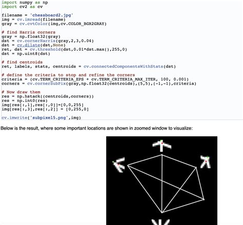 Opencv Feature Detection And Description Harris Corner Detection