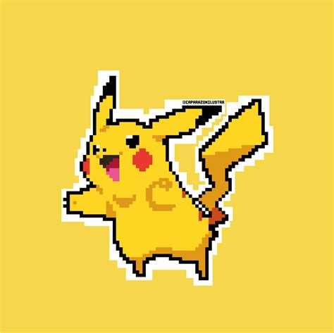 Pikachu Pixel Art By Caparazonilustra On Deviantart