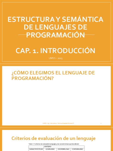 Cap1 Criterios Pdf Lenguaje De Programación Puntero Programación