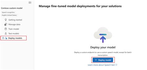 custom speech モデルをデプロイする 音声サービス azure ai services microsoft learn