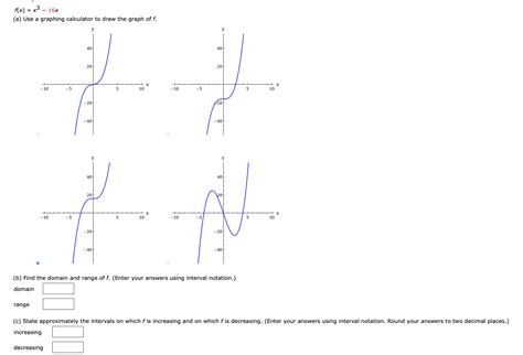 answered f x x3 16x a use a graphing… bartleby