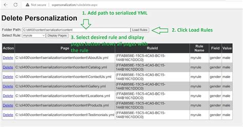 Proof Of Concept Mass Delete Personalization Rules Across Sitecore