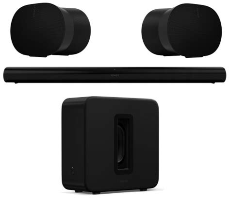 Sonos Arc Ultra 2x Era 300 Sub 4 Czarny Epicentrum DŹwiĘku