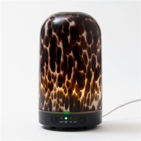 Classic Brown Tortoise Glass Aroma Diffuser 100ml Uk Plug