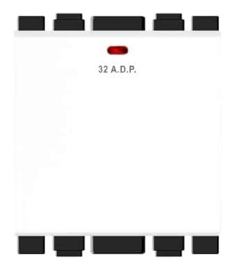 Kolors 32A D P Switch With Indicator 2 Module KOSMIK WHITE Pack Of 3 This Switch Will Fit