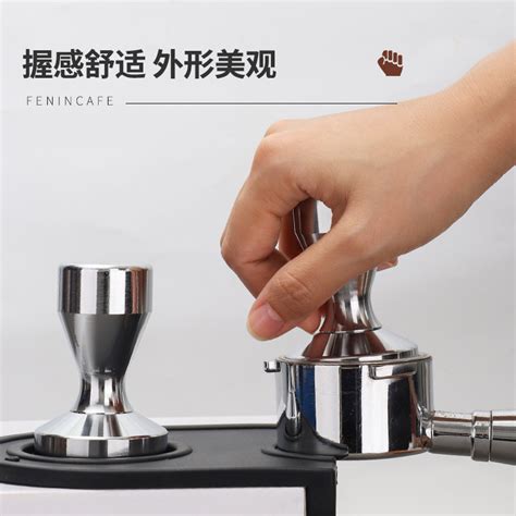 布粉器 現貨 實心填壓器 布粉器 手柄不鏽鋼壓粉錘咖啡機51mm53mm58mm意式壓粉器 蝦皮購物