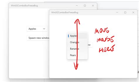 combobox on appwindow freezes application in winui 2 · issue 7248