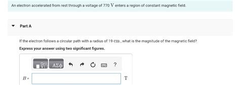 [solved] an electron accelerated from rest through a voltag