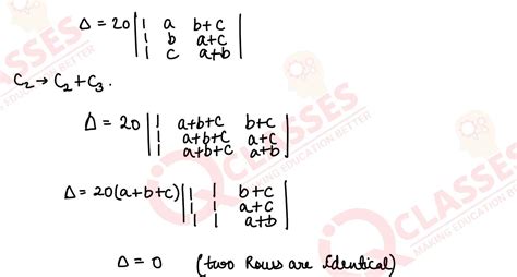 Class ISC Maths Board Questions Chapter Determinants