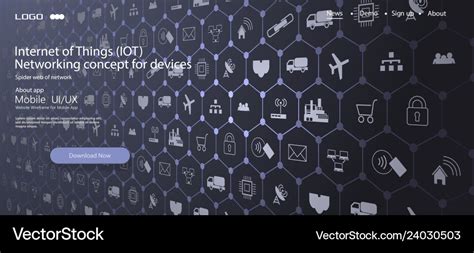 Iot Networking And Connected Devices Royalty Free Vector